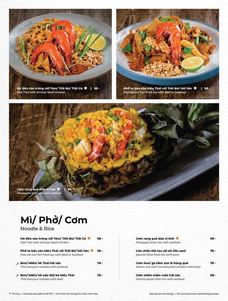 [XEM NGAY] Nhà Hàng Bếp Thái Koh Yam Menu Có Gì Đặc Sắc?